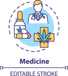 Cannabinoid guide vertical infographic Royalty Free Vector