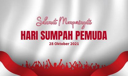 Youth pledge day background Royalty Free Vector Image