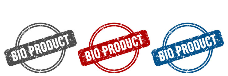 Bio stamp bio label round grunge sign Royalty Free Vector