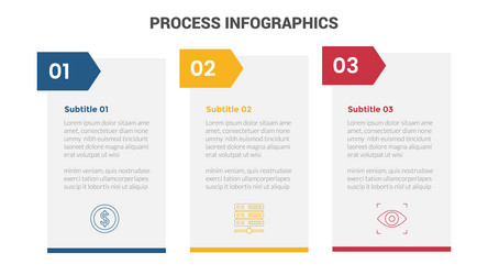 Business process stage infographics template Vector Image
