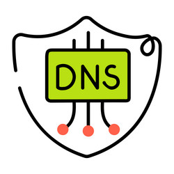 Secure dns Royalty Free Vector Image - VectorStock