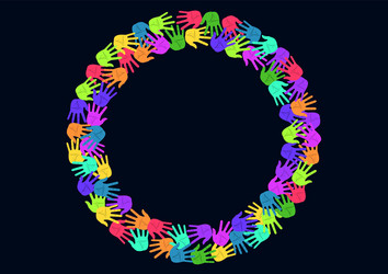 Handprints Circle Vector Images (over 190)
