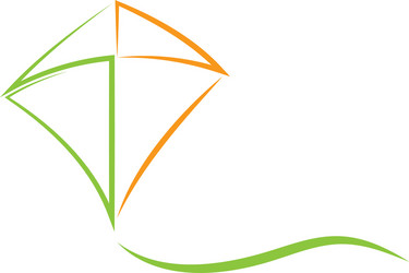 Kite logo Royalty Free Vector Image - VectorStock