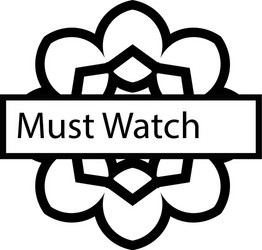 Must watch rubber stamp Royalty Free Vector Image