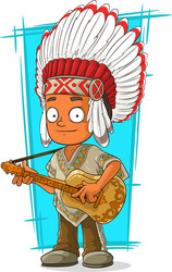 Cartoon Native American Chief