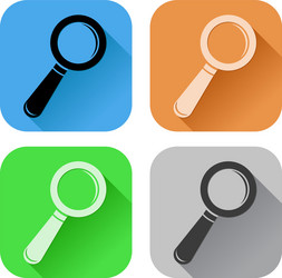 Square search icon Royalty Free Vector Image - VectorStock