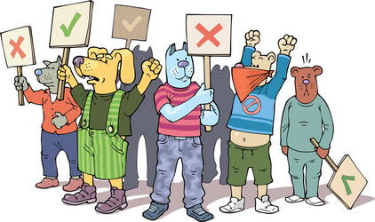 Angry Mob Vector Images (over 400)