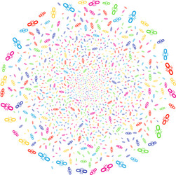 Exploding Chain Vector Images (over 190)