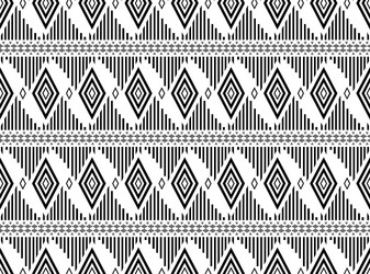 Black and white geometric ethnic pattern traditio Vector Image