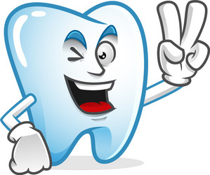 Tooth character design or mascot perfect Vector Image