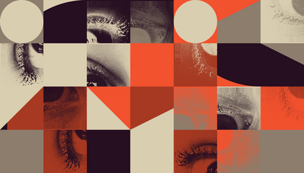 Abstract geometric shapes set transition effect Vector Image