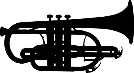 Cornet Silhouette Instrument Vector Images (over 830)