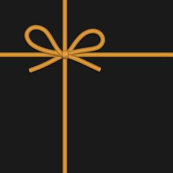 String bow isolated Royalty Free Vector Image - VectorStock