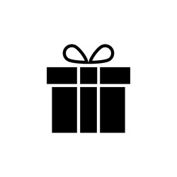 Gift icon gift icon birthday gift Royalty Free Vector Image
