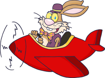 Cartoon rabbit Royalty Free Vector Image - VectorStock