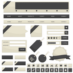 Web objects Royalty Free Vector Image - VectorStock