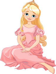 Beautiful princess Royalty Free Vector Image - VectorStock