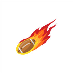 Burning ball fire Royalty Free Vector Image - VectorStock