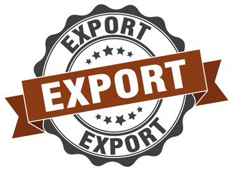 Export stamp sign seal Royalty Free Vector Image