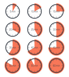 3 day to go orange and black clock Royalty Free Vector Image