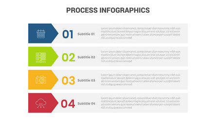 Business process stage infographics template Vector Image
