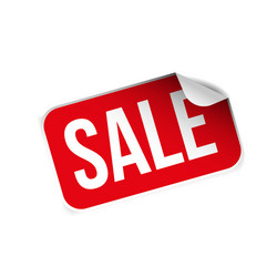 For sale label or price tag on white background Vector Image