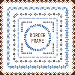 Simple square black border Royalty Free Vector Image