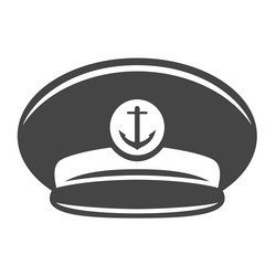 Vintage captain hat Royalty Free Vector Image - VectorStock