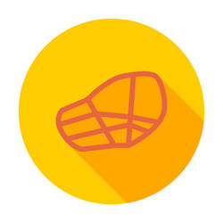 Muzzle flat icon Royalty Free Vector Image - VectorStock