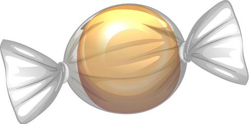 One piece candy on white background Royalty Free Vector