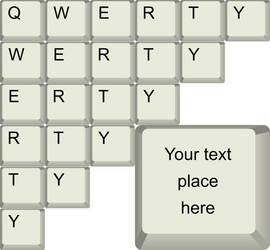 Qwerty Keyboard Layout Vector
