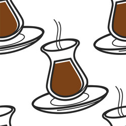 Turkish traditional tea Royalty Free Vector Image