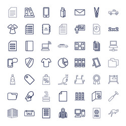 100 blank icons Royalty Free Vector Image - VectorStock