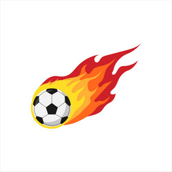 Burning ball fire Royalty Free Vector Image - VectorStock