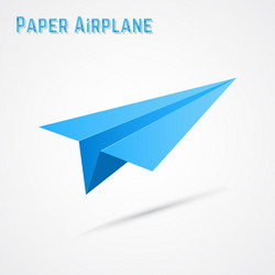 Flight paper plane logo icon Royalty Free Vector Image