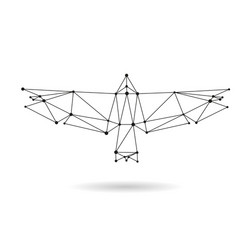 Geometric Bird Drawing