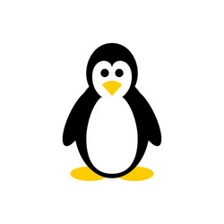 Cool penguin mascot character symbol design Vector Image