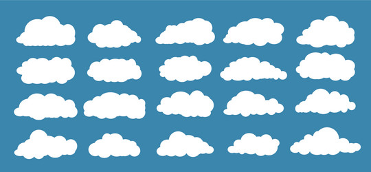 Cloud Cutout Vector Images (over 2,000)
