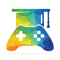 Gaming education logo concept design template Vector Image