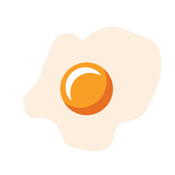 Fried egg icon omelet symbol breakfast sign Vector Image
