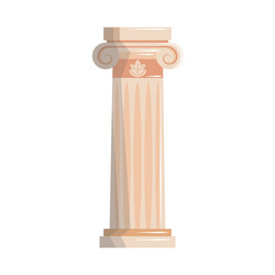 Ancient greek column greek culture Royalty Free Vector Image