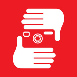 Hand camera gesture Royalty Free Vector Image - VectorStock