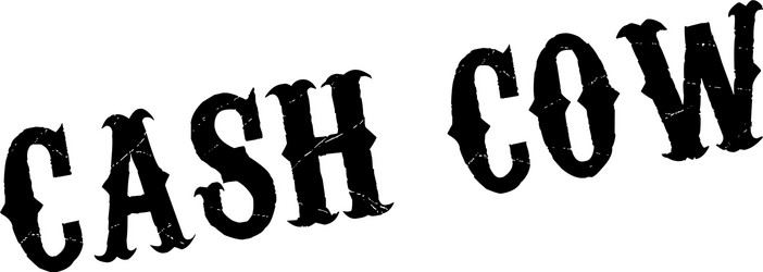 Cash cow rubber stamp Royalty Free Vector Image