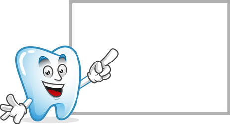 Tooth character design or mascot perfect Vector Image