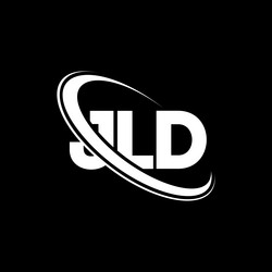 Jld letter logo design in six style polygon Vector Image