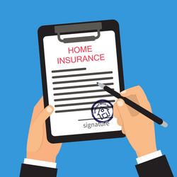 Home insurance Royalty Free Vector Image - VectorStock