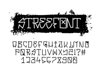 End - sprayed urban graffiti lettering text Vector Image