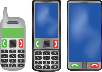 Y2k handphone Royalty Free Vector Image - VectorStock