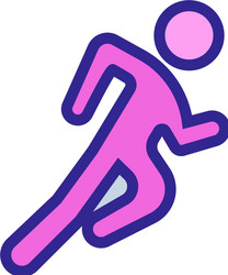 Running man icons image Royalty Free Vector Image