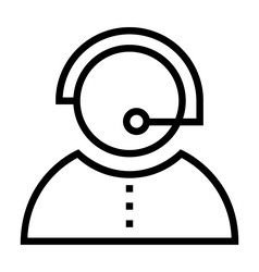 Customer representative icon Royalty Free Vector Image